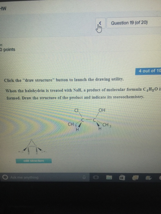 Solved Click the "draw structure" button to launch the | Chegg.com