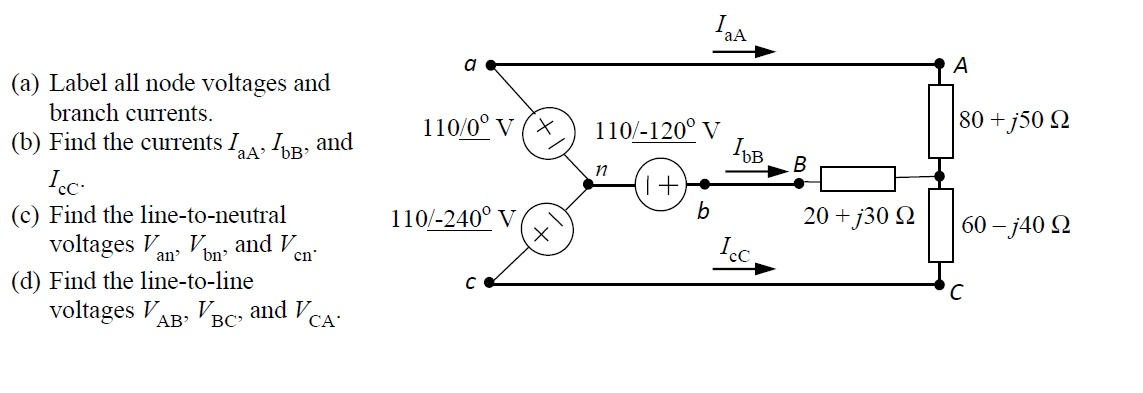 Solved Label all node voltages and branch currents. Find | Chegg.com