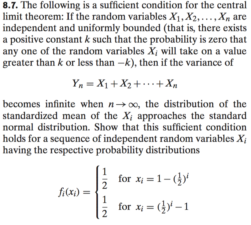 The following is a sufficient condition for the | Chegg.com
