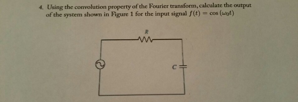 Using the convolution property of the Fourier | Chegg.com