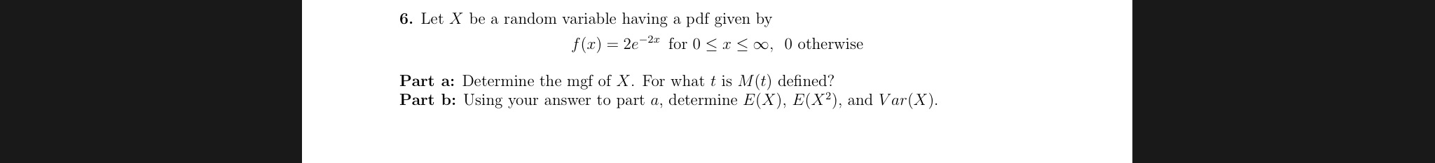 Solved Let X be a random variable having a pdf given by f(x) | Chegg.com