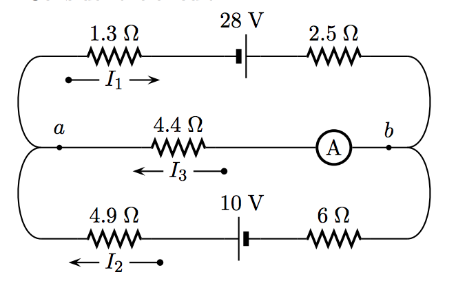 Solved Consider the circuit Find the current I3 through | Chegg.com