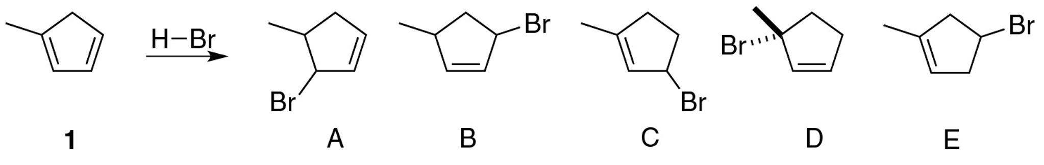 Solved Consider the electrophilic addition of one equivalent | Chegg.com