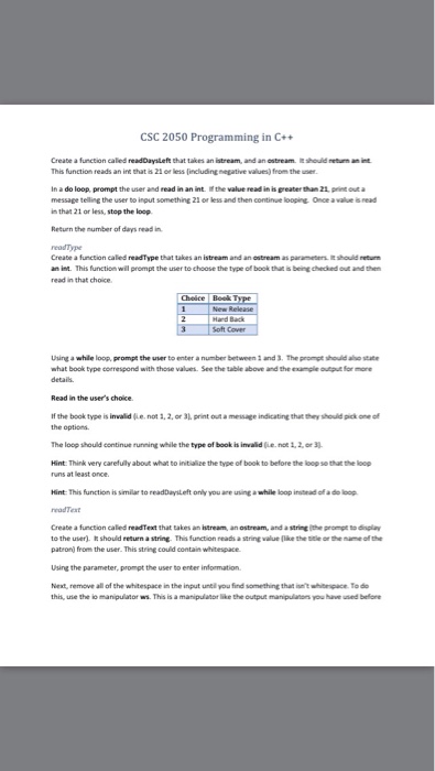 Solved CSC 2050 Programming in C++ Project 03: Library | Chegg.com