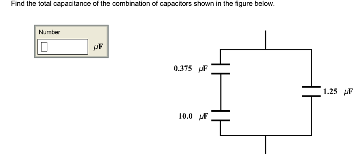 Solved Find the total capacitance of the combination of | Chegg.com