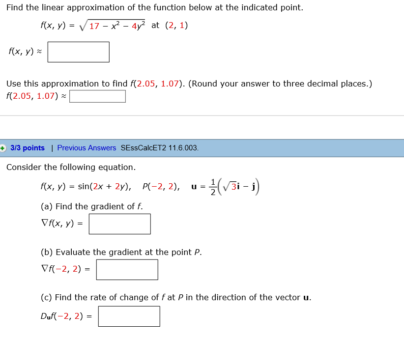 Solved Find The Linear Approximation Of The Function Below