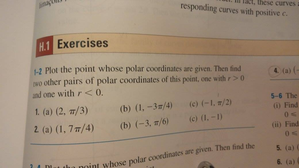 Plot the polar coordinates and find two other points | Chegg.com
