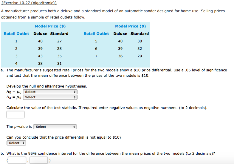 Solved {Exercise 10.27 (Algorithmic) A manufacturer produces | Chegg.com