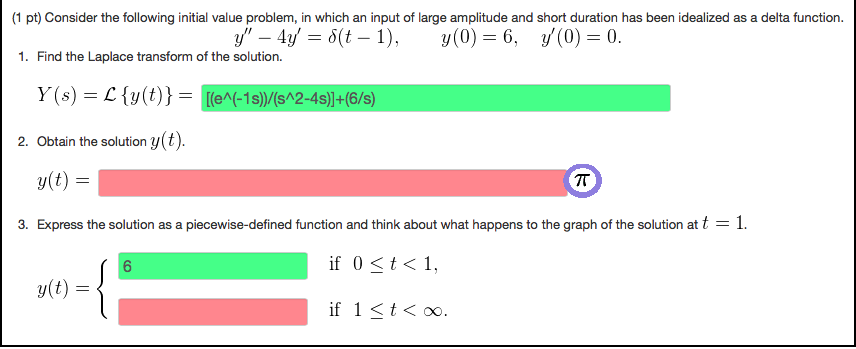 Solved Consider the following initial value problem, in | Chegg.com
