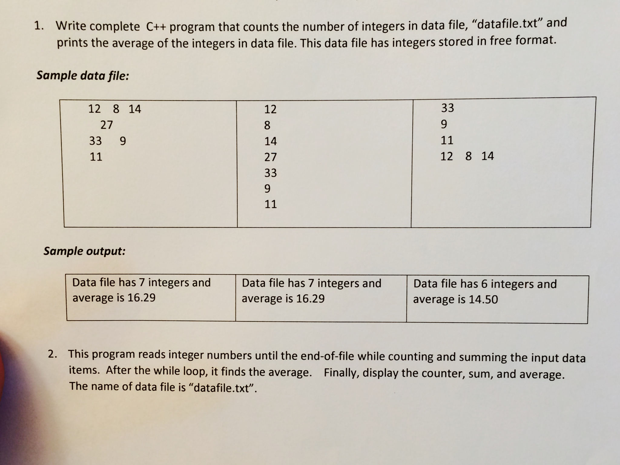 Solved Write complete C++ program that counts the number of | Chegg.com