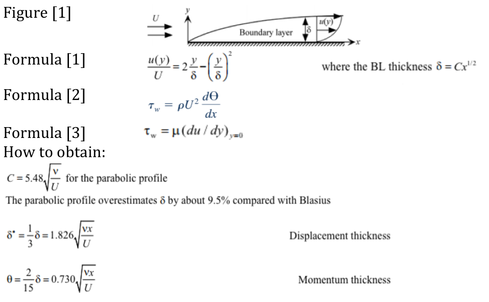 Consider the parabolic profile Figure [1], which | Chegg.com