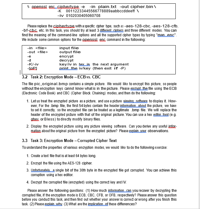 Solved 2 Lab Environment Installing Openssl In This Lab We 1594