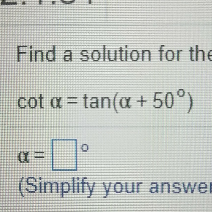 Solved Find a solution for the (Simplify your answer | Chegg.com