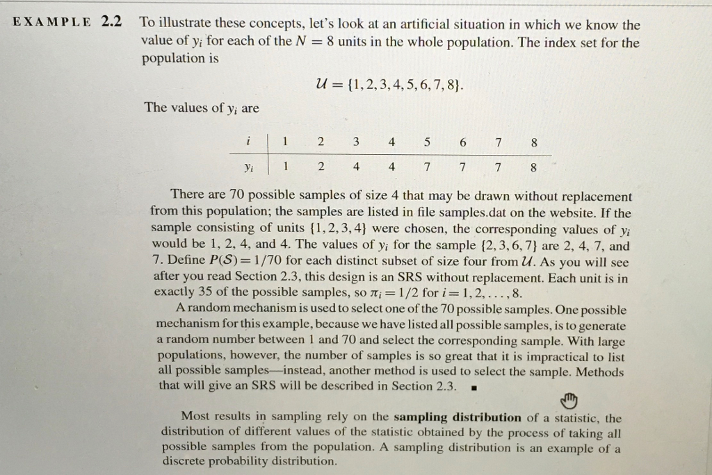 Solved EXAMPLE 2.2 To illustrate these concepts, let's look | Chegg.com