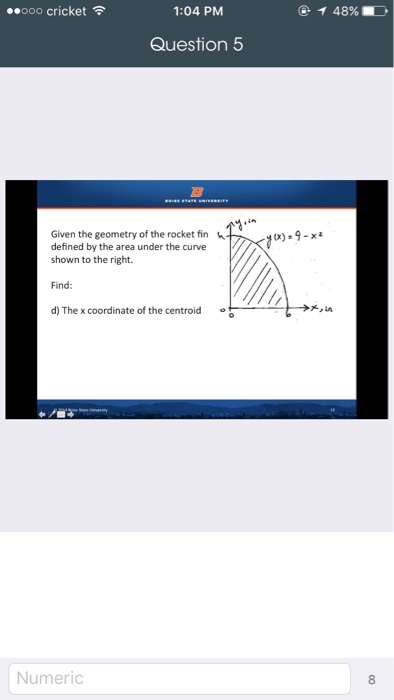 Solved Given the geometry of the rocket fin defined by the | Chegg.com