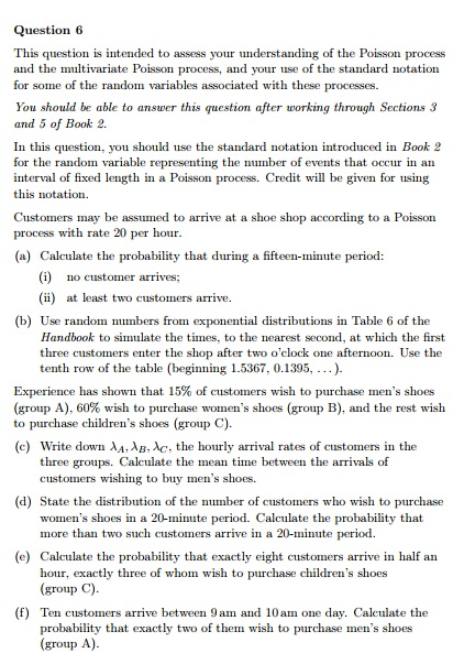 Question 6 This question is intended to assess your | Chegg.com