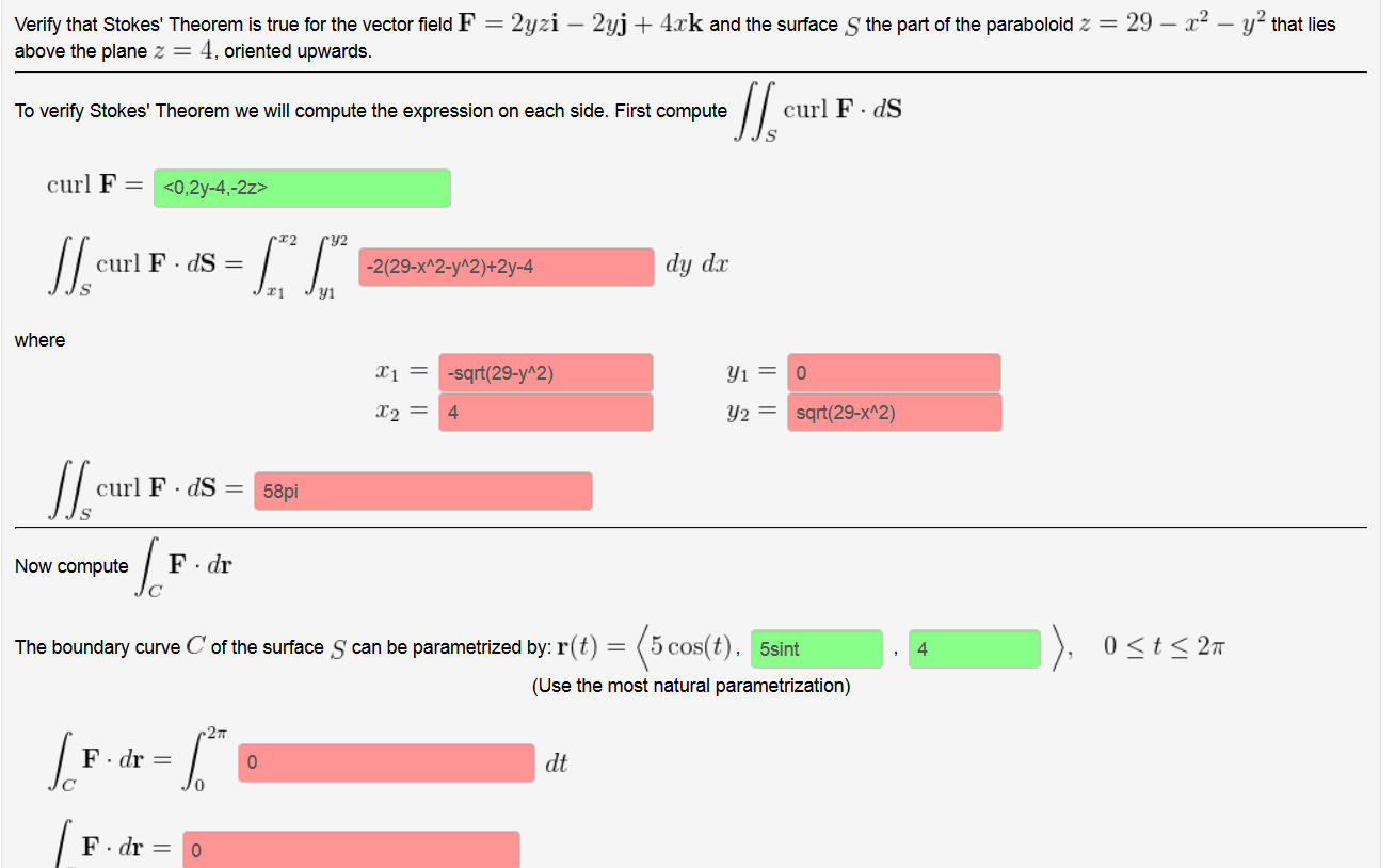 Solved Verify That Stokes Theorem Is True For The Vector
