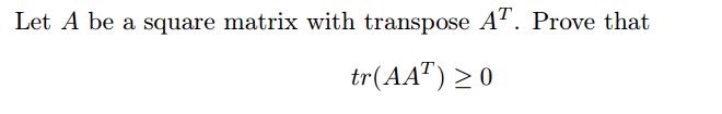 Solved Let A be a square matrix with transpose A^T. Prove | Chegg.com