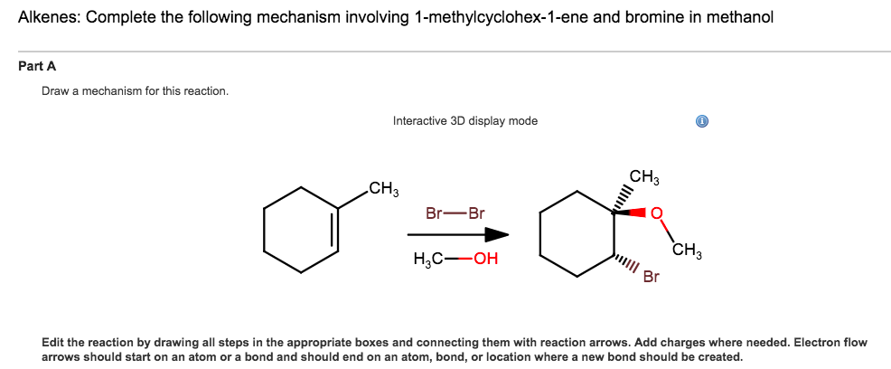 Solved Alkenes: Complete the following mechanism involving | Chegg.com