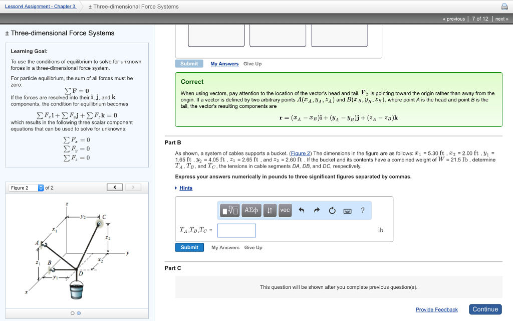 Solved Lesson: Assignment-Chapter 3: ± Three-dimensional | Chegg.com