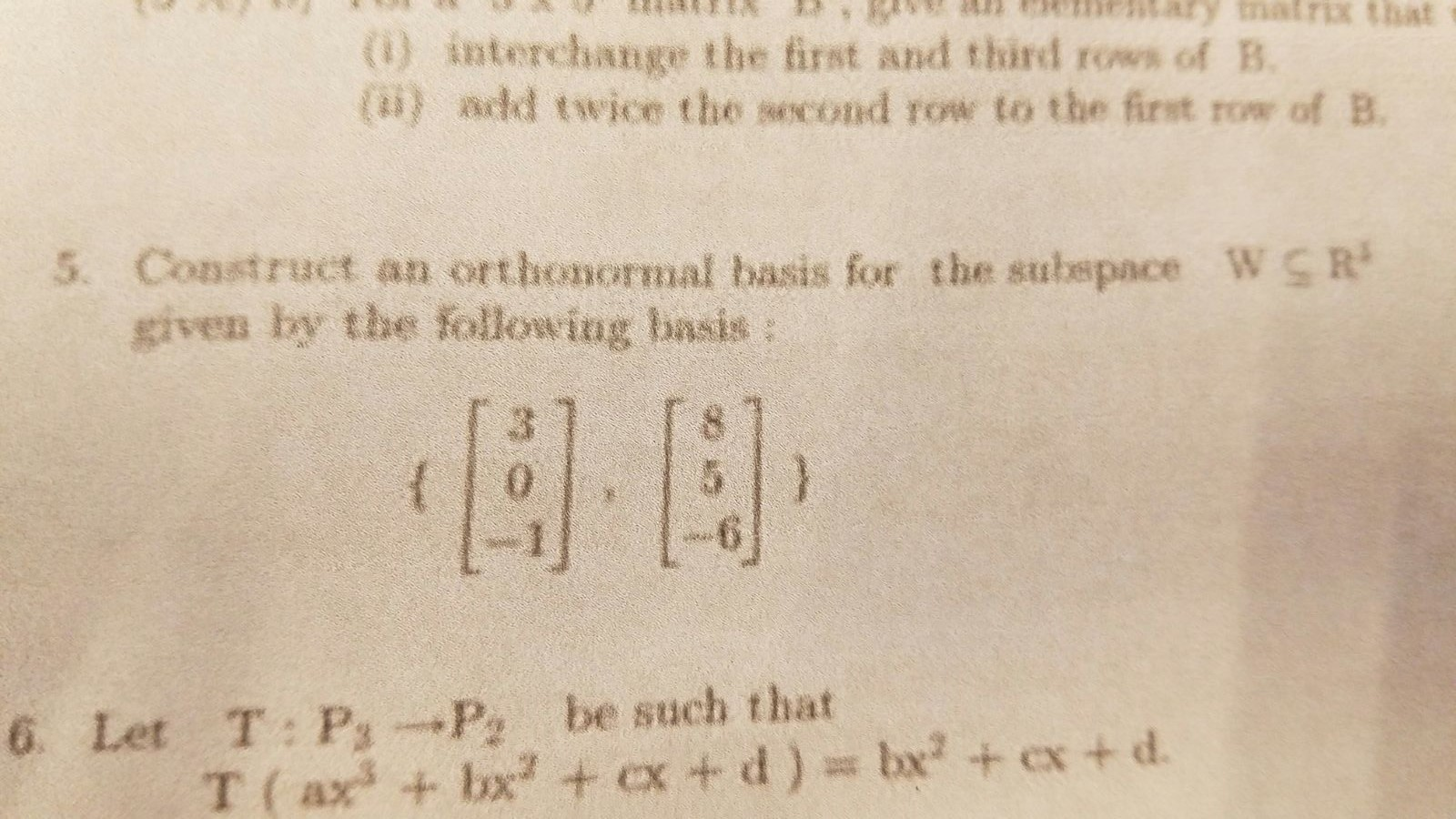 Solved Construct an orthonormal basis for the subspace W | Chegg.com