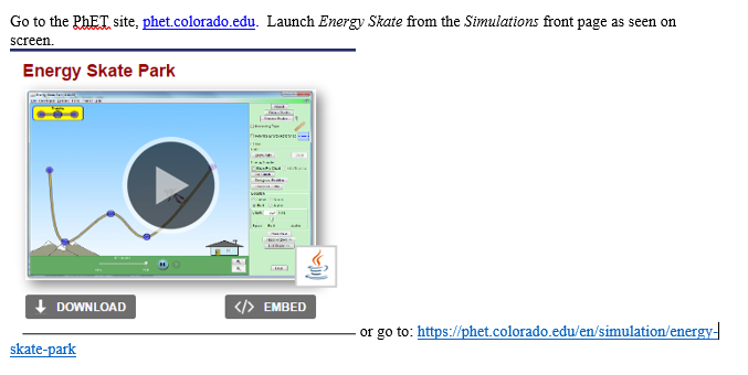 (Solved) - Transcribed image text : Go to the PhET site,... (1 Answer ...