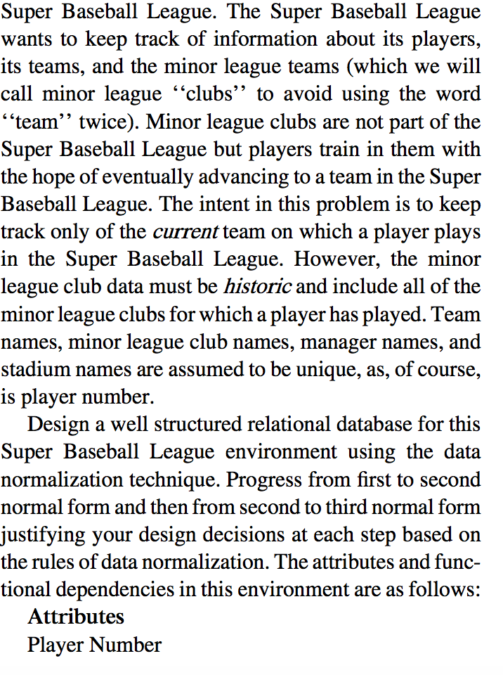 Solved Database Principles Question.. ... Answers to those | Chegg.com