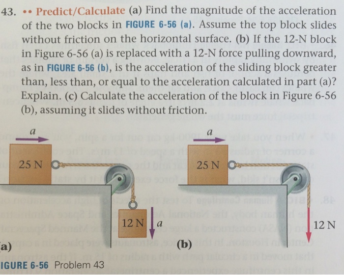 Solved Find the magnitude of the acceleration of the two | Chegg.com