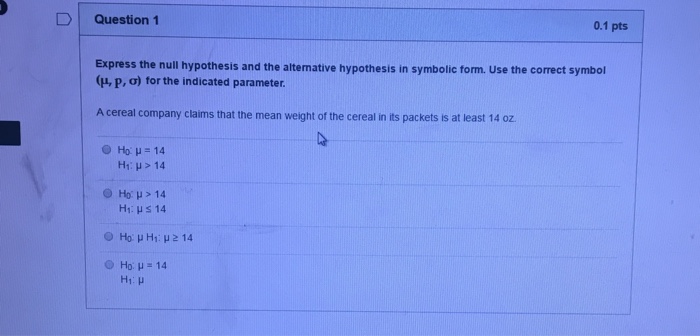 Solved Express the null hypothesis and the alternative | Chegg.com