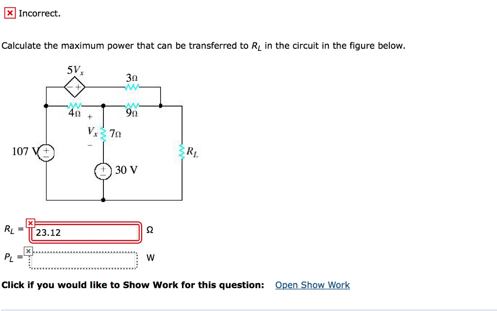 Solved Calculate the maximum power that can be transferred | Chegg.com