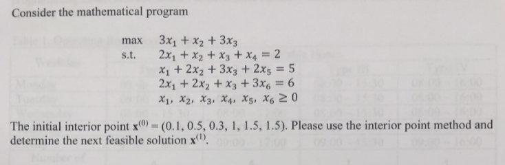 Solved Consider the mathematical program max 3x1 x2 3x3 s.t. | Chegg.com