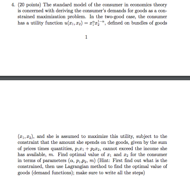 Solved The standard model of the consumer in economics | Chegg.com