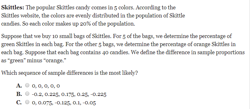 Solved Skittles: The popular Skittles candy comes in 5 | Chegg.com