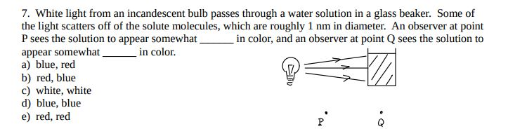 Solved White light from an incandescent bulb passes through | Chegg.com