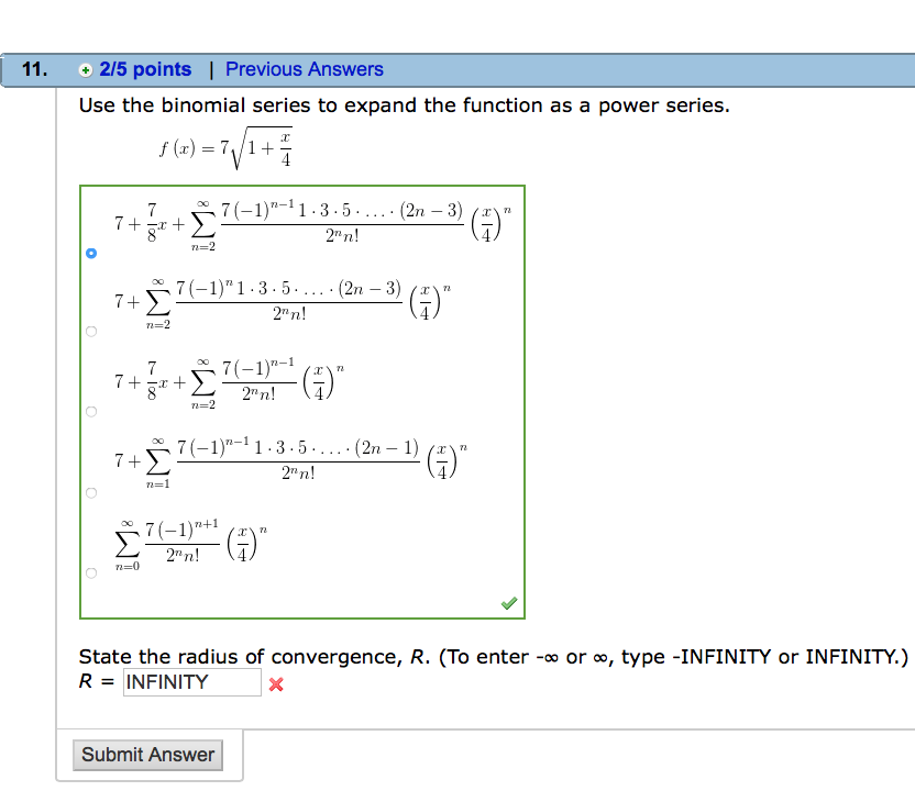Solved Use The Binomial Series To Expand The Function As A Chegg