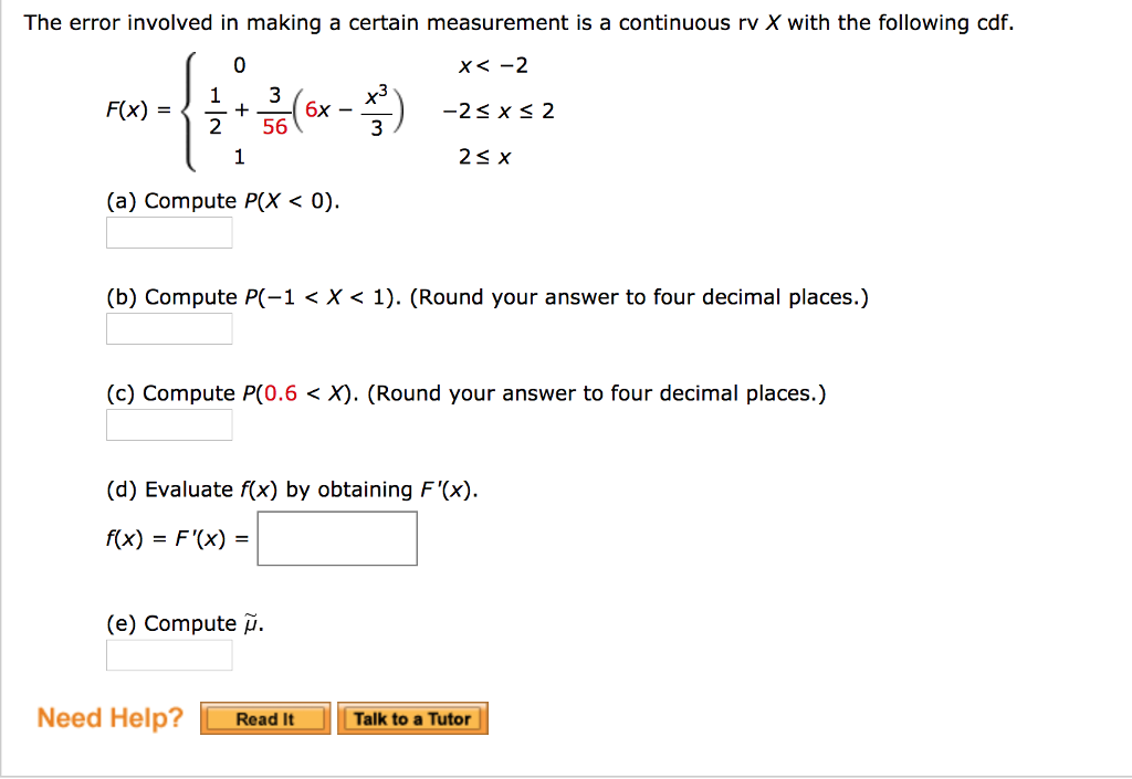 Solved The error involved in making a certain measurement is | Chegg.com