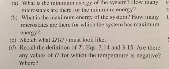 Solved (a) What is the minimum energy of the system? How | Chegg.com
