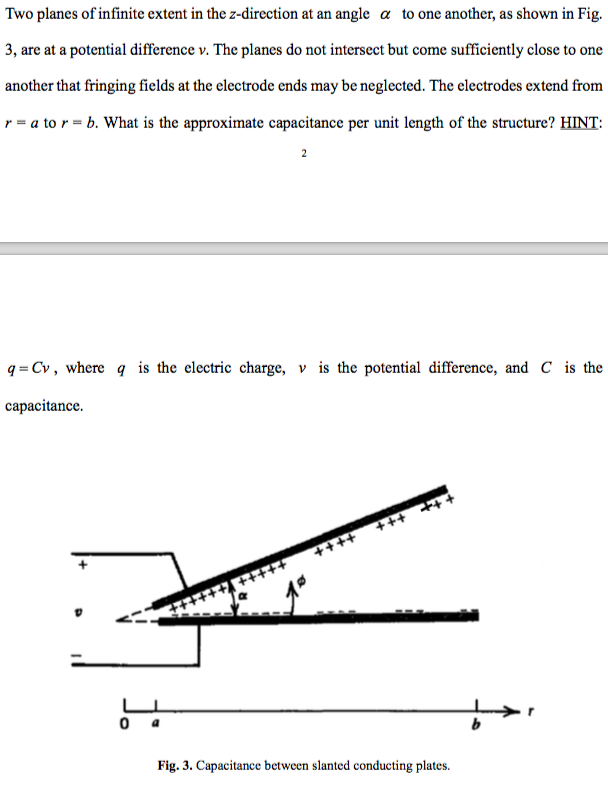 Solved Two planes of infinite extent in the z-direction at | Chegg.com