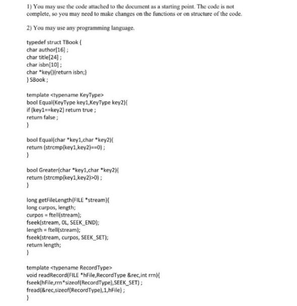 Solved You will implement a simple library catalog system in | Chegg.com