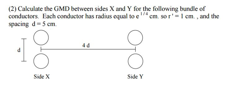 Solved Calculate the GMD between sides X and Y for the | Chegg.com