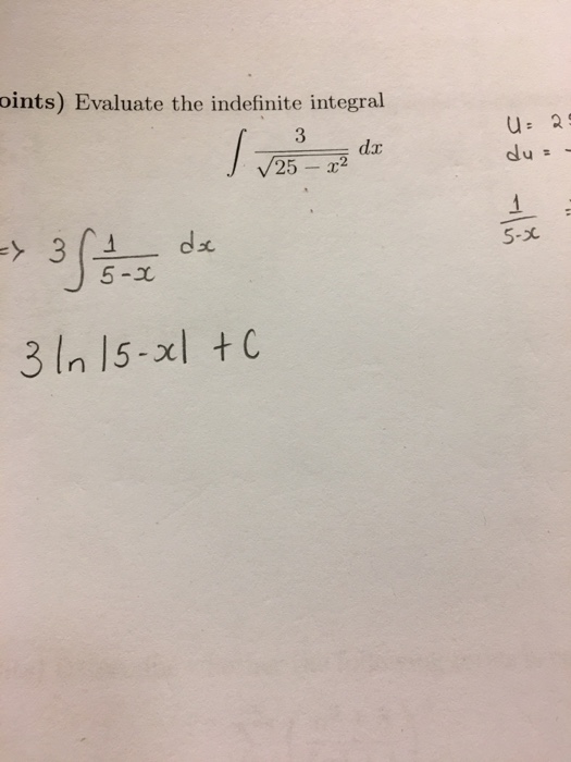 Solved Evaluate the indefinite integral integral | Chegg.com