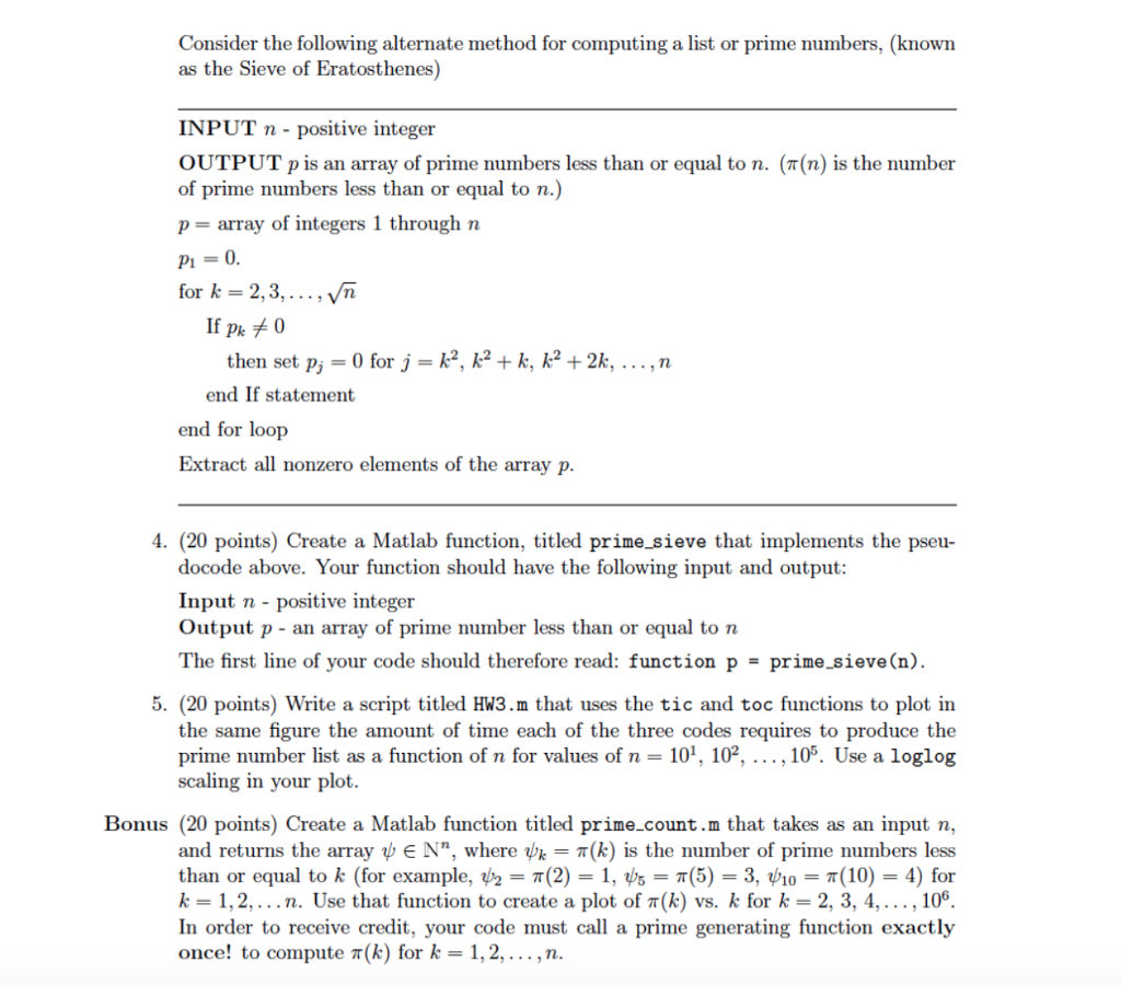 Consider the pseudocode for computing an array of | Chegg.com