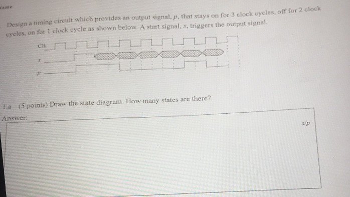 Solved Design a timing circuit which provides an output | Chegg.com