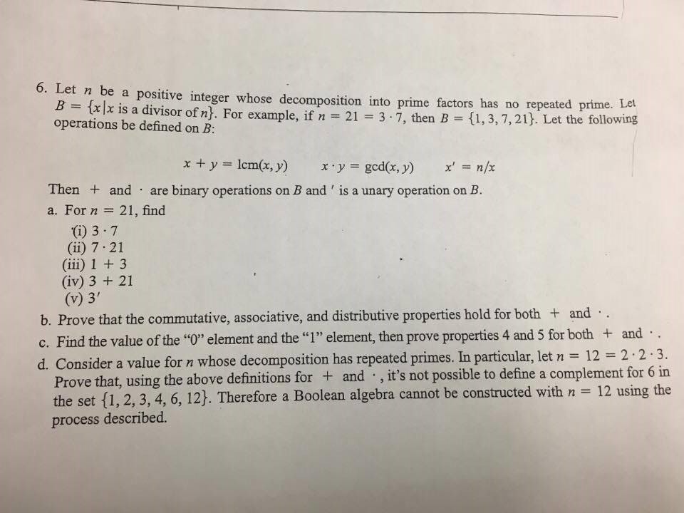 Solved Let n be a positive integer whose decomposition into | Chegg.com