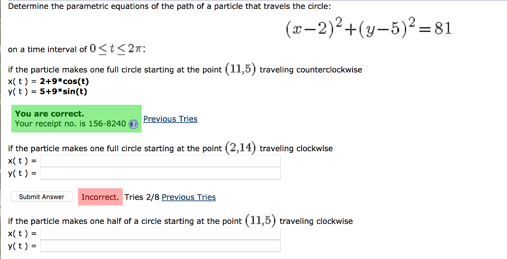 Solved Determine the parametric equations of the path of a | Chegg.com