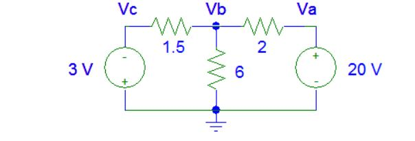 Solved 2. Find Va and Vb and Vc using nodal analysis. | Chegg.com