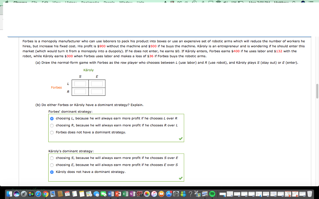 Solved Forbes is a monopoly manufacturer who can use | Chegg.com