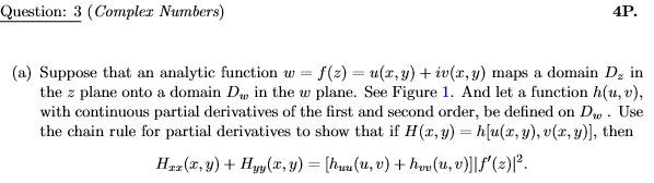 Solved Suppose that an analytic function omega = f(z) = u(x, | Chegg.com