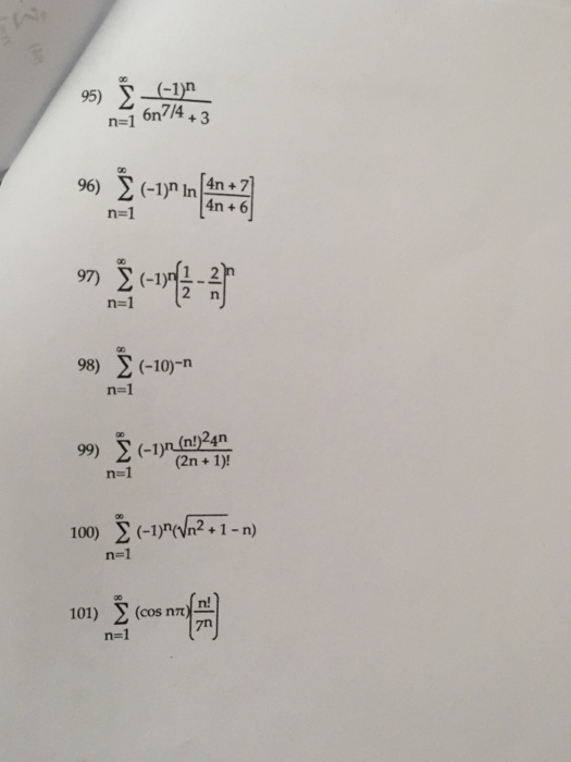 Solved Determine Either Absolute Convergence Conditional