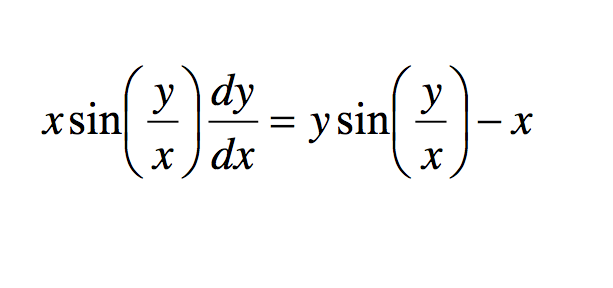 Solved rsin(x)dx=ysinex X) dx = y sin X Sin (.1 .1 dy dr y- | Chegg.com